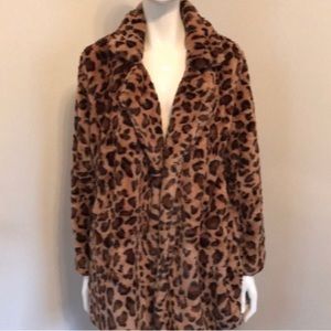 Jackets & Coats | Women Leopard Plush Animal Print Jacket Coat | Poshmark